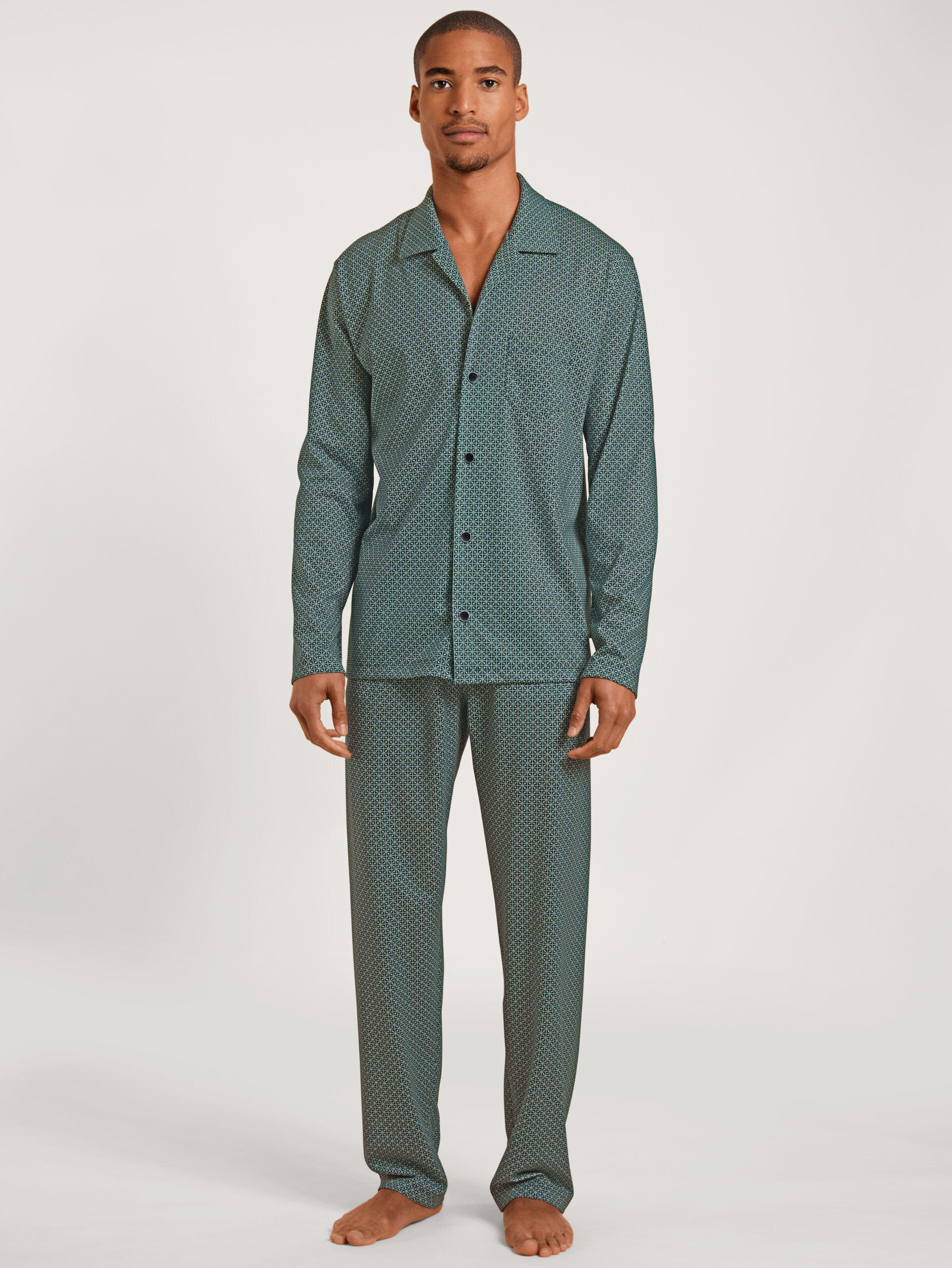 Calida Herren Pyjama 44784 tempest blue | Mein Style